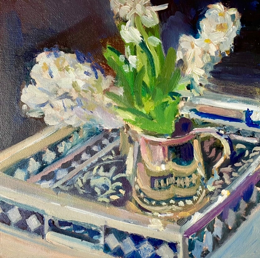 White Hyacinths – Kate Preston Art