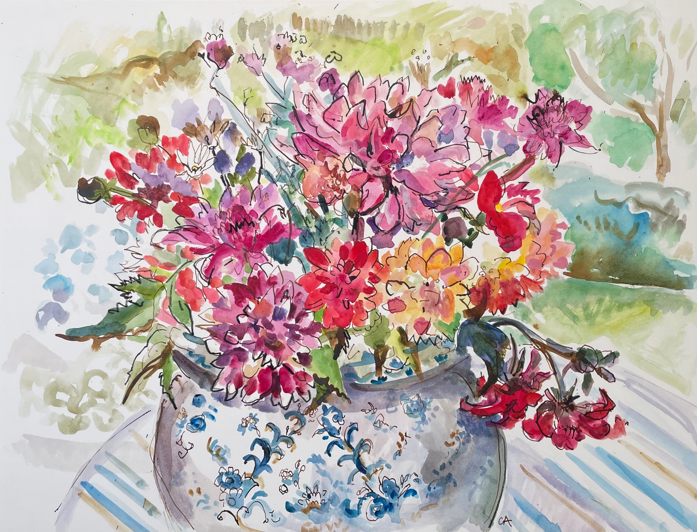 Late Summer Blooms – Kate Preston Art