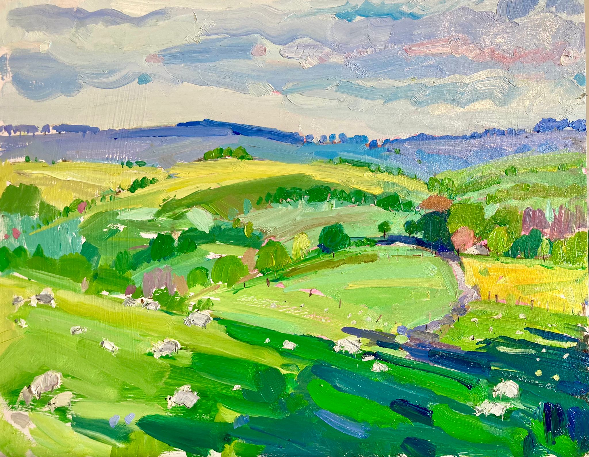 Rolling Hills of Spring – Kate Preston Art
