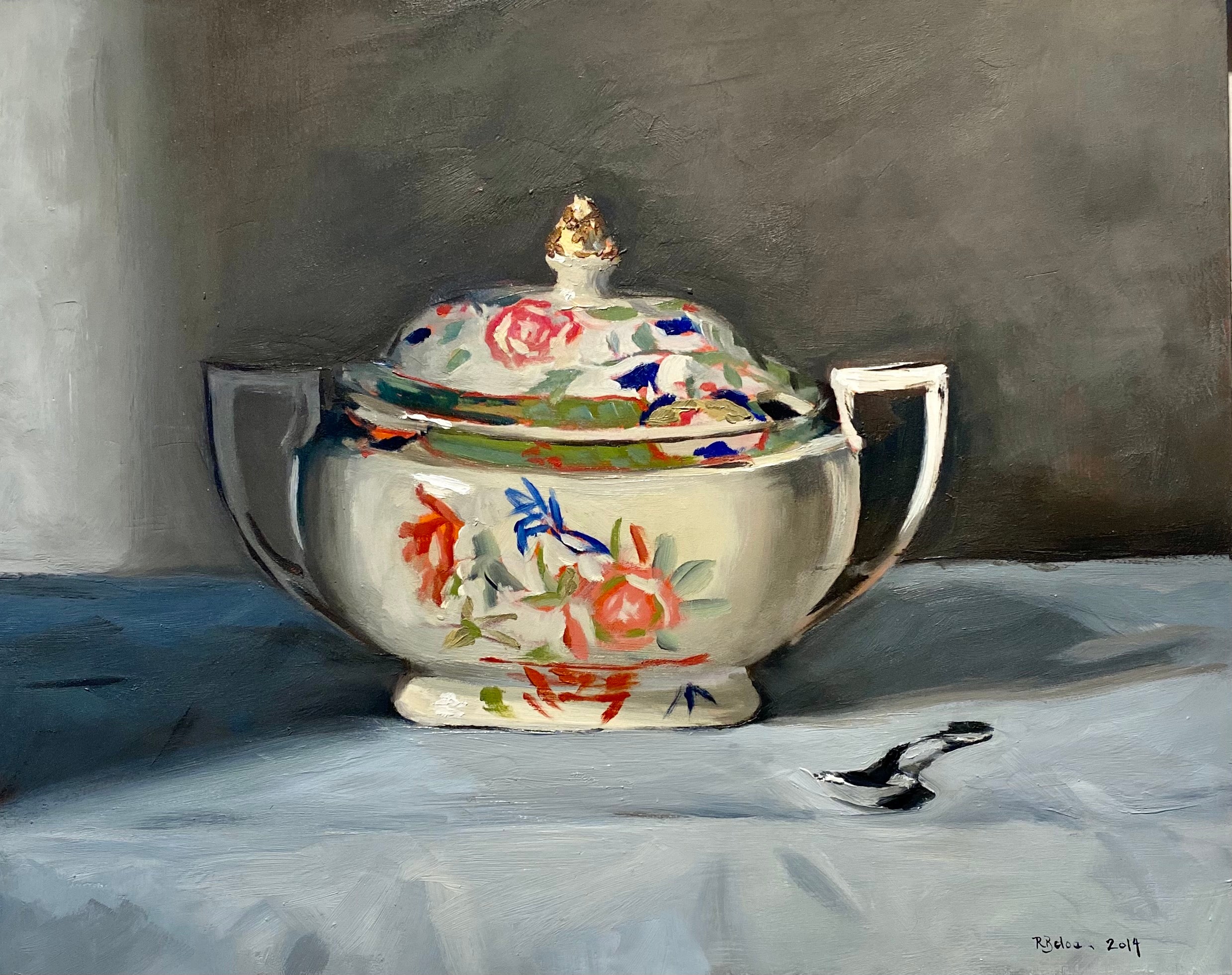 Gravy Boat and Spoon – Kate Preston Art